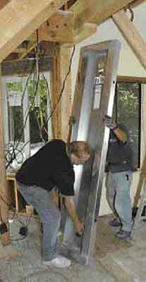 Retrofitting an Engineered Shear Panel