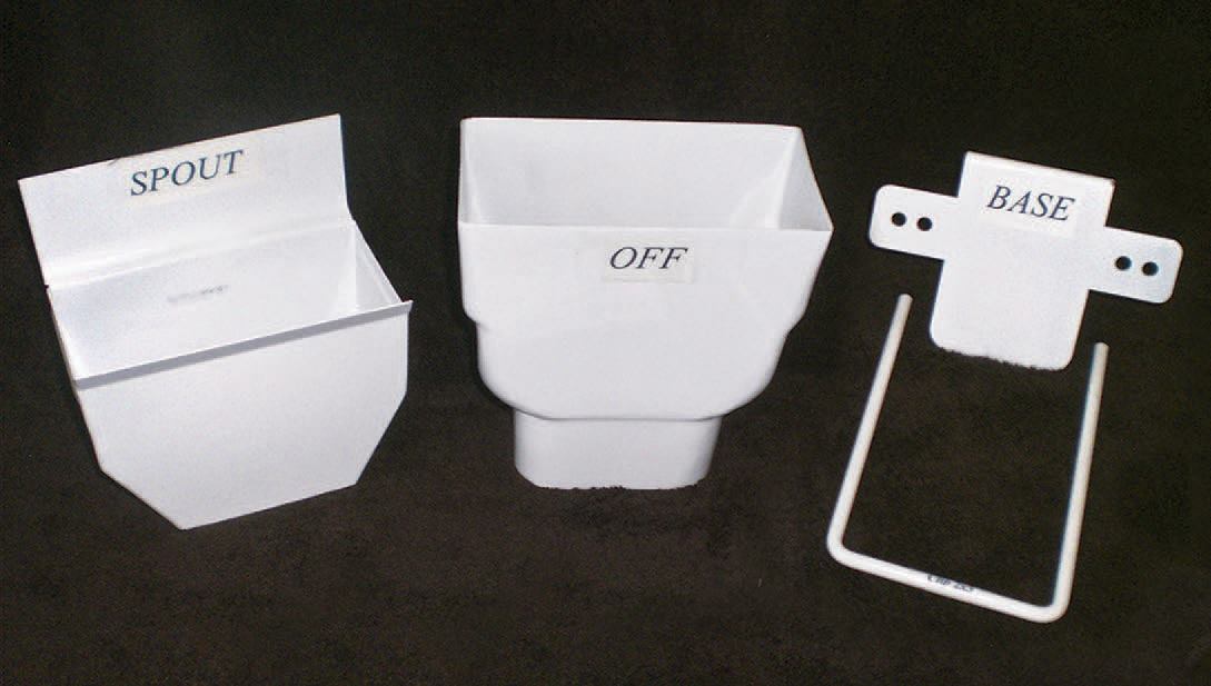 Continuous-Flow, Easy-Clean Gutter Outlets