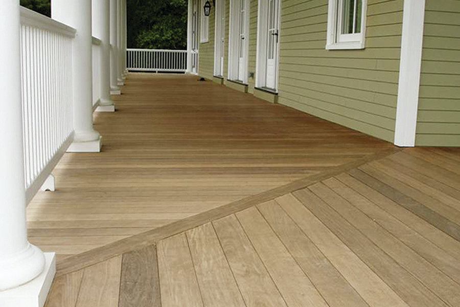 Flooring an L-Shaped Porch