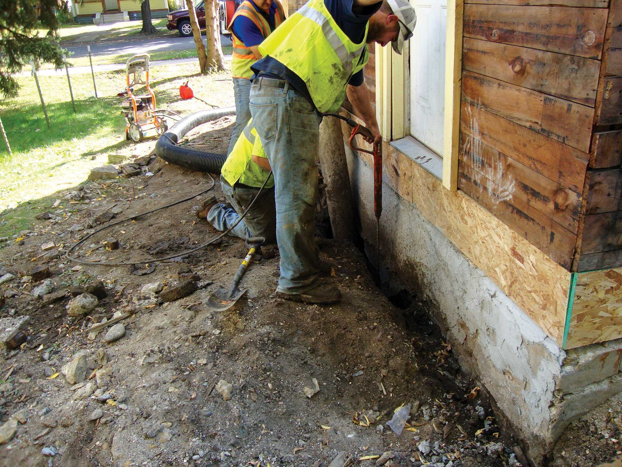 Retrofit Exterior Foundation Insulation