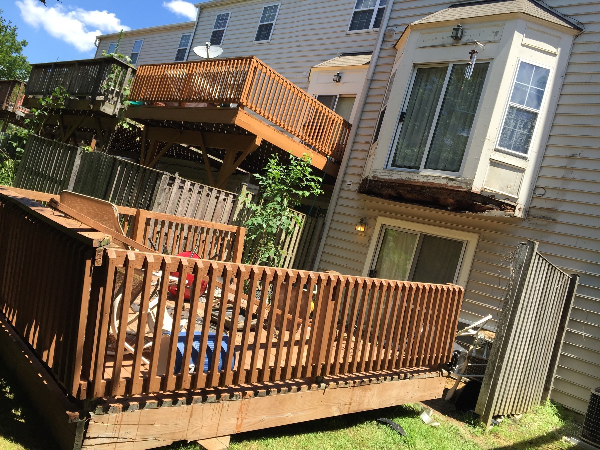 Rot Causes Deck Failure