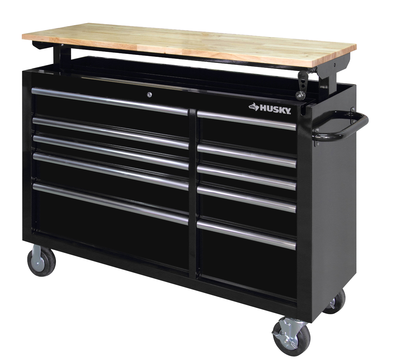 Husky Adjustable-Height 52-inch Workbench