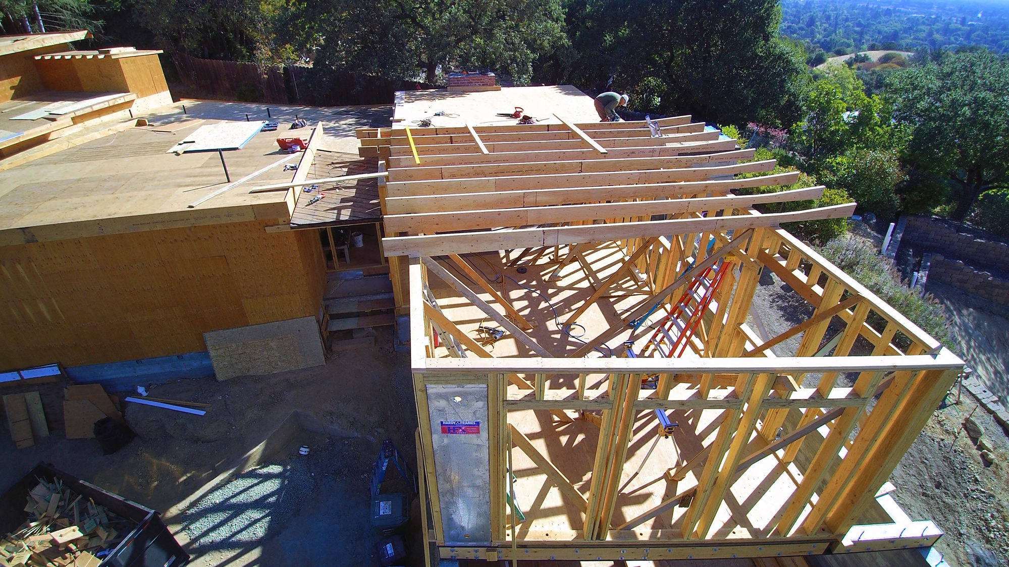 Custom Tapered LVL Roof Rafters