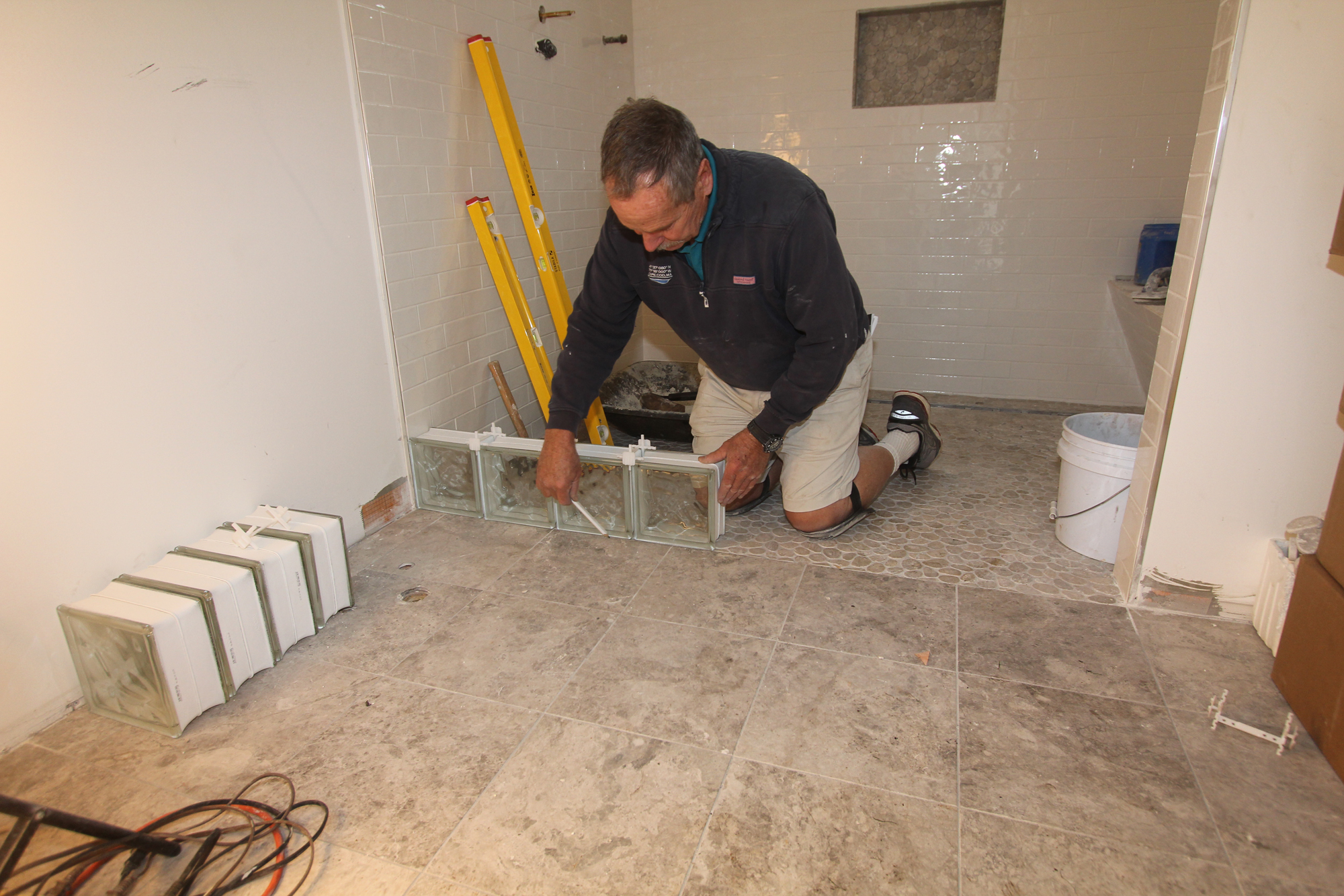 Installing a Glass Block Wall