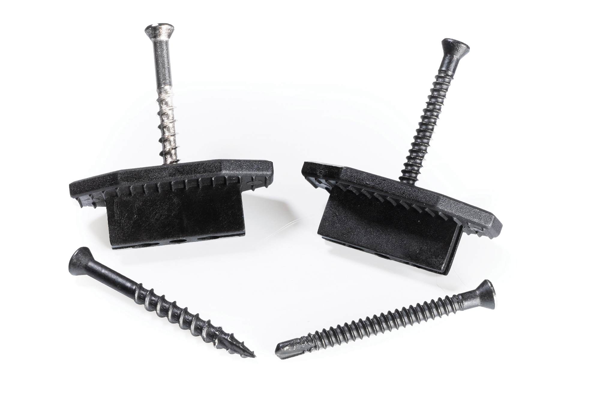 Wood- and Steel-Compatible Deck Clips
