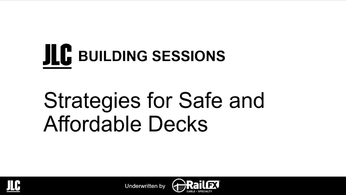 Strategies for Safe and Affordable Decks