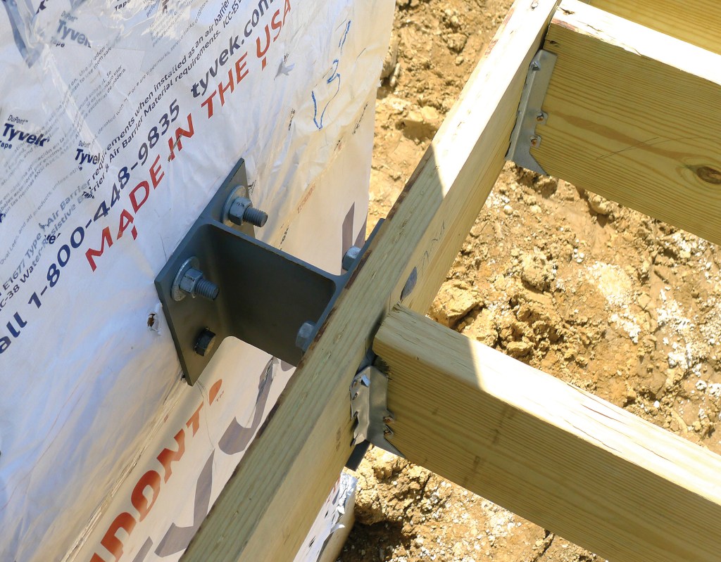 Ledger Bracket for Brick Veneer Siding