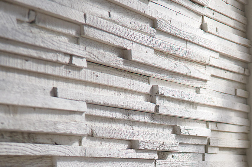 Panelized Wood-Grain Stone Veneer