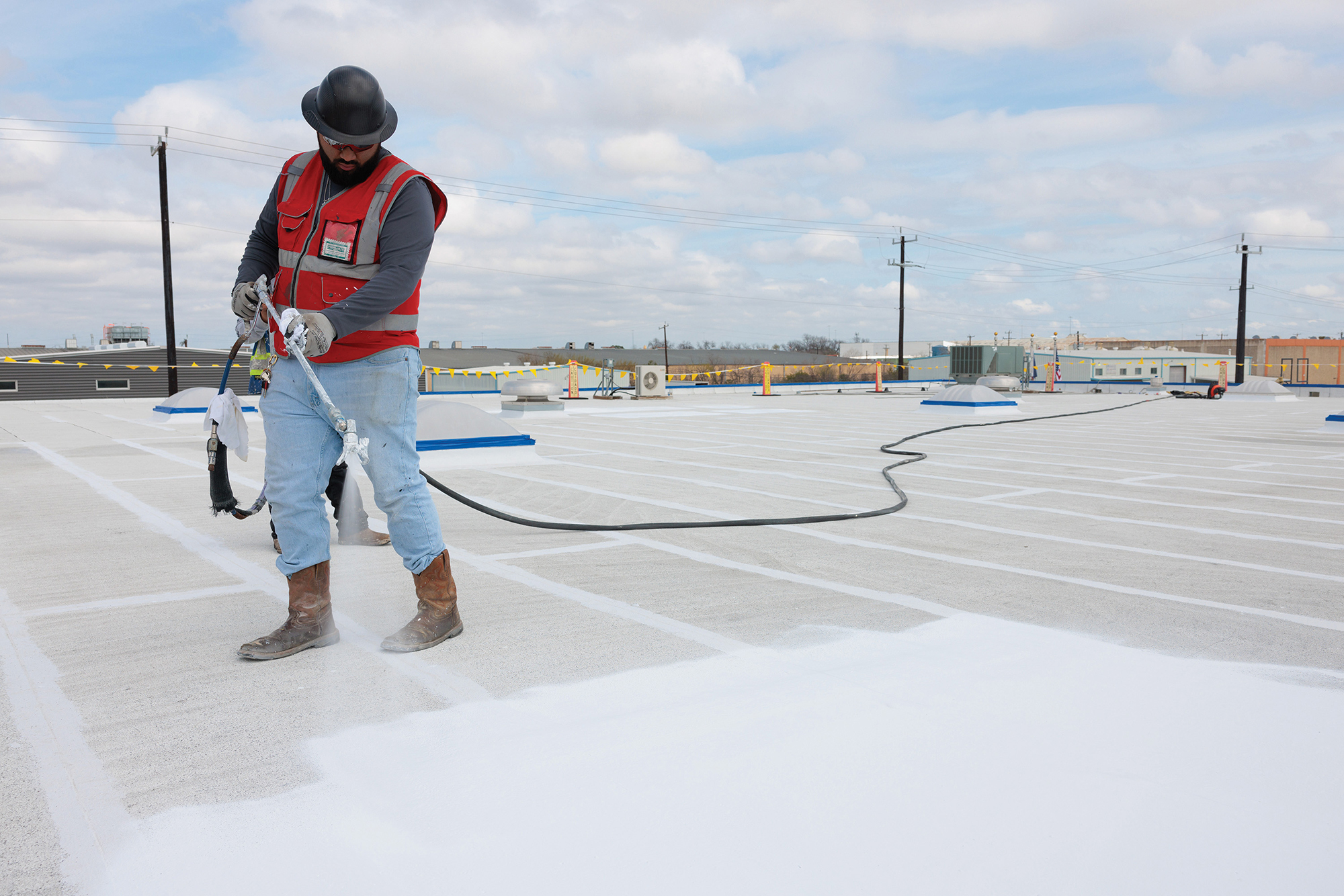 Fast-Cure Acrylic Roof Coating