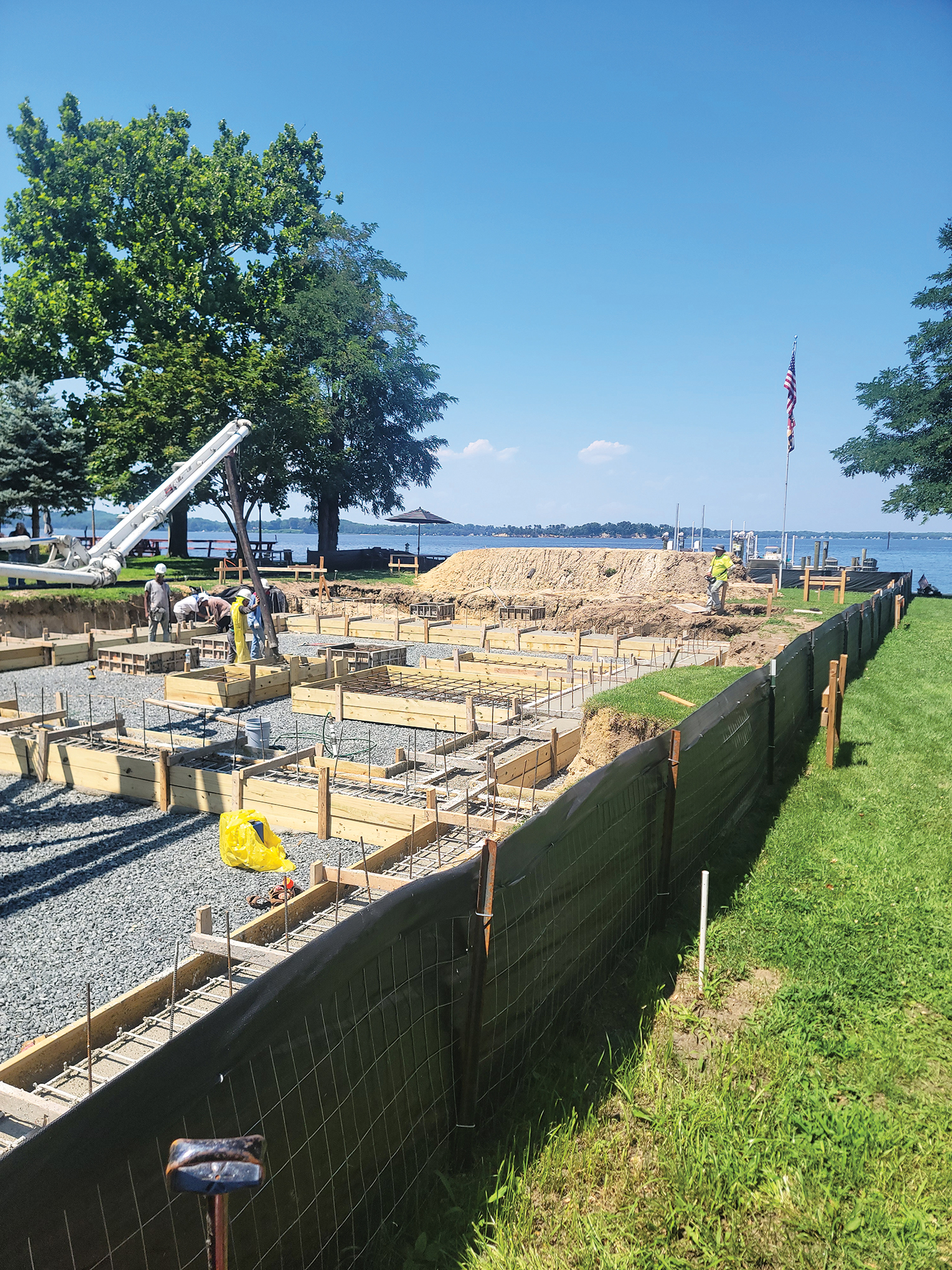 Helical Pier and Grade Beam Foundation