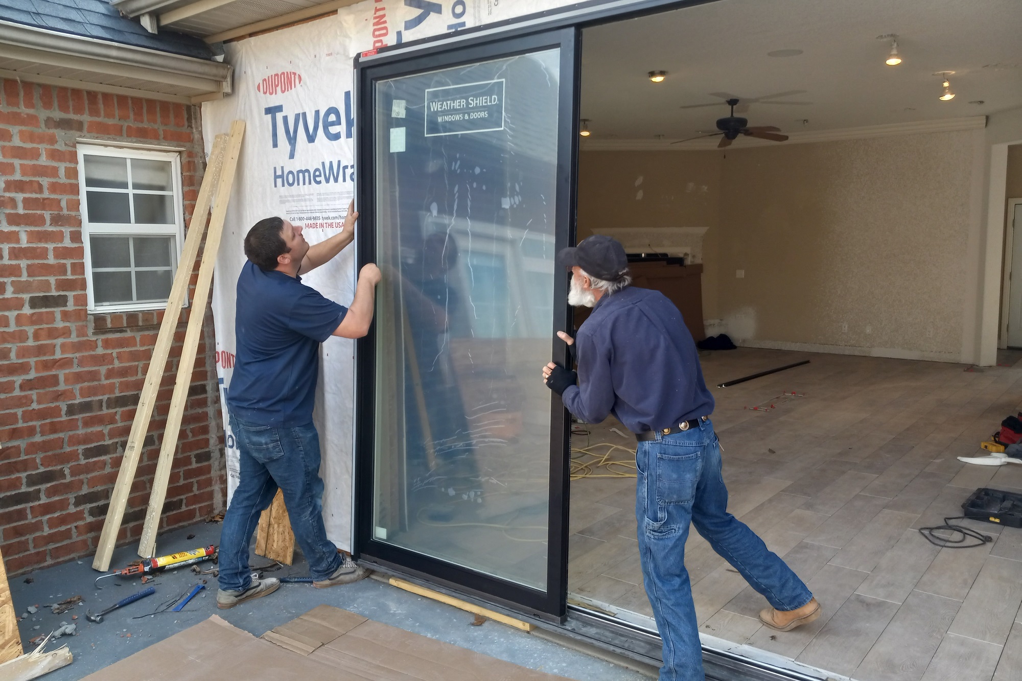 A Framing Trick for Retrofitting a Wide Door