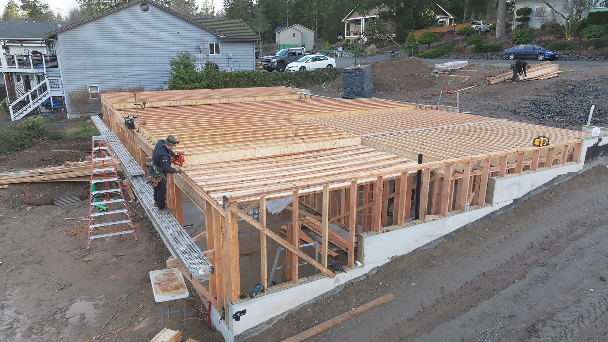 Concrete Slab Over Living Space