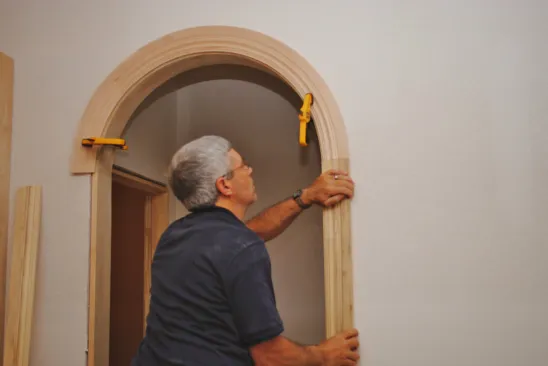 Installing Arched Casing