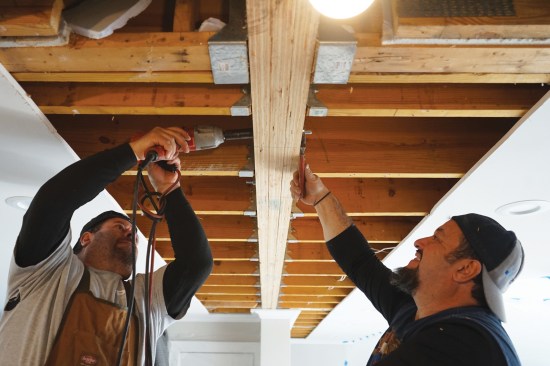 Repairing a Buckled Ceiling