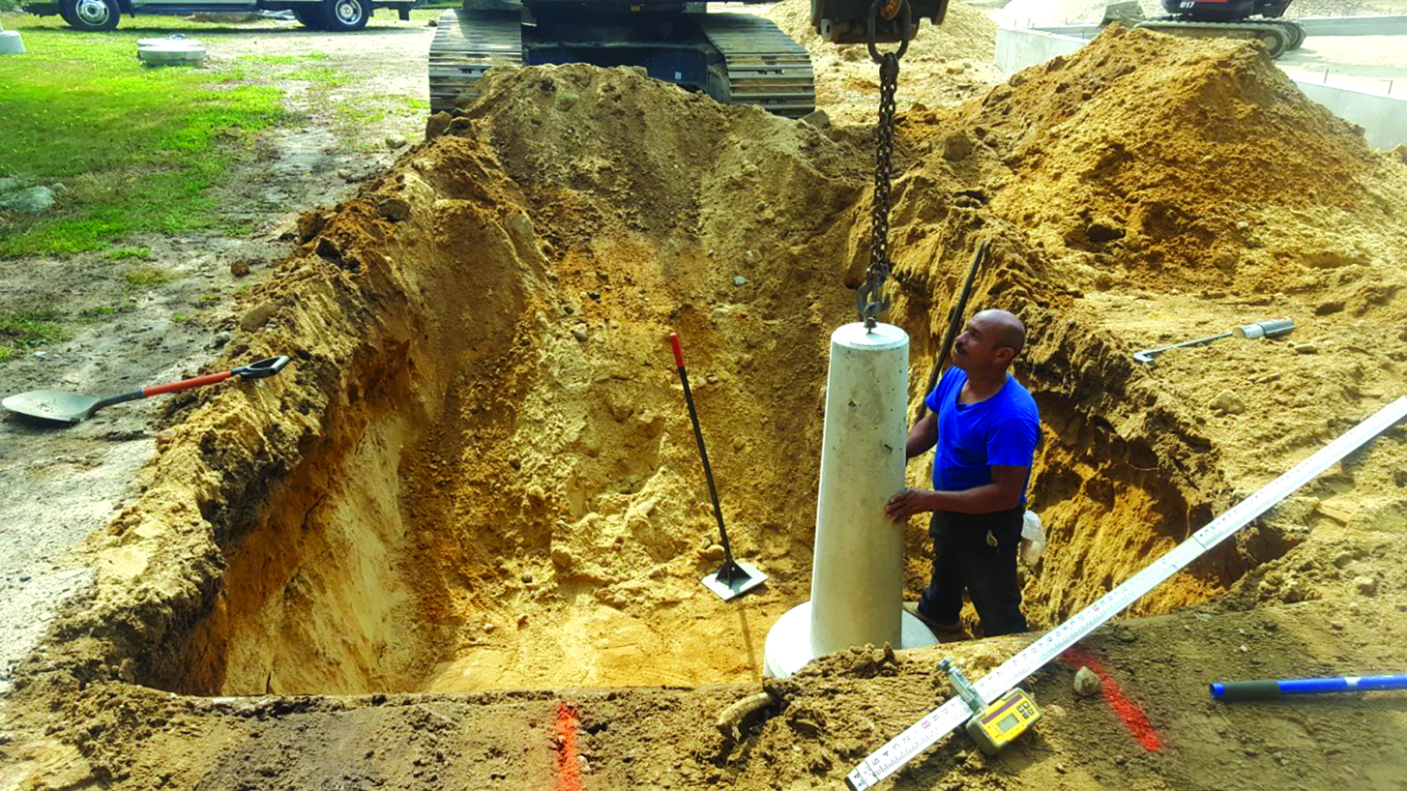 Setting Precast Footings