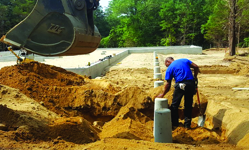 Setting Precast Footings