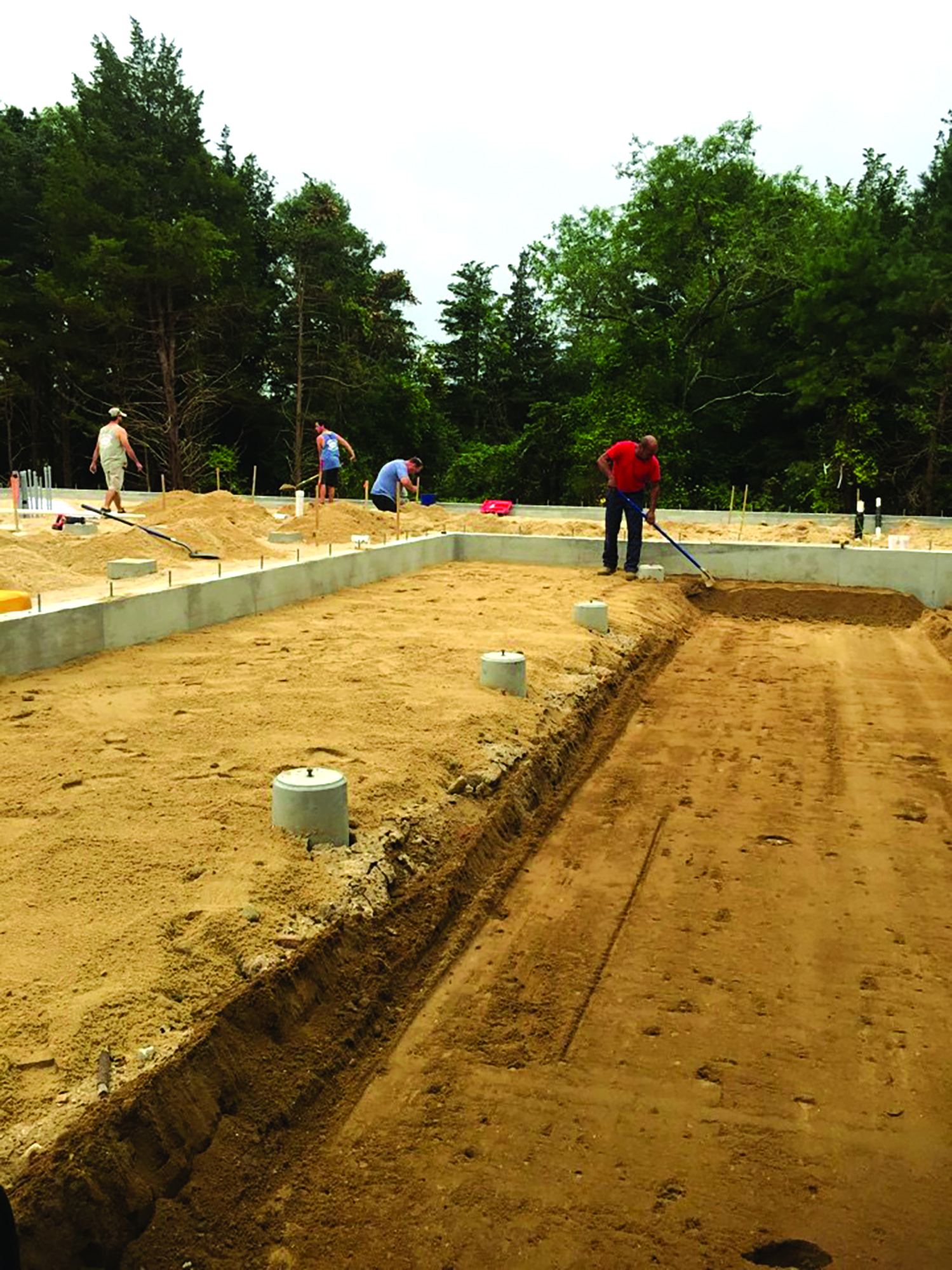 Setting Precast Footings