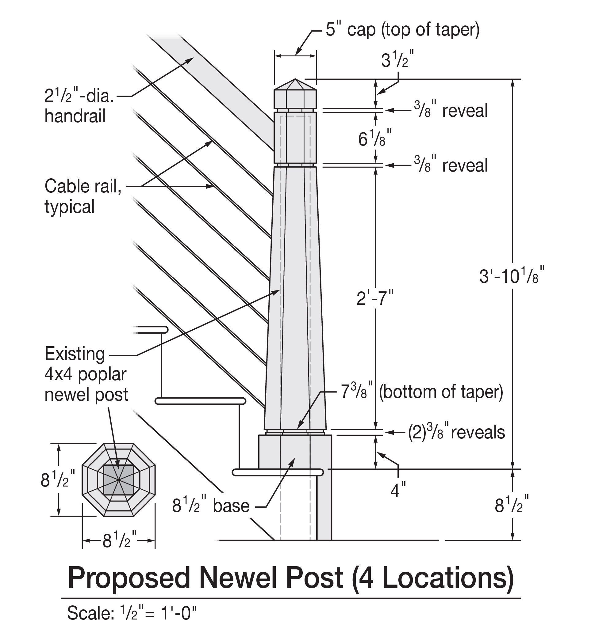 A Custom Newel Post Retrofit