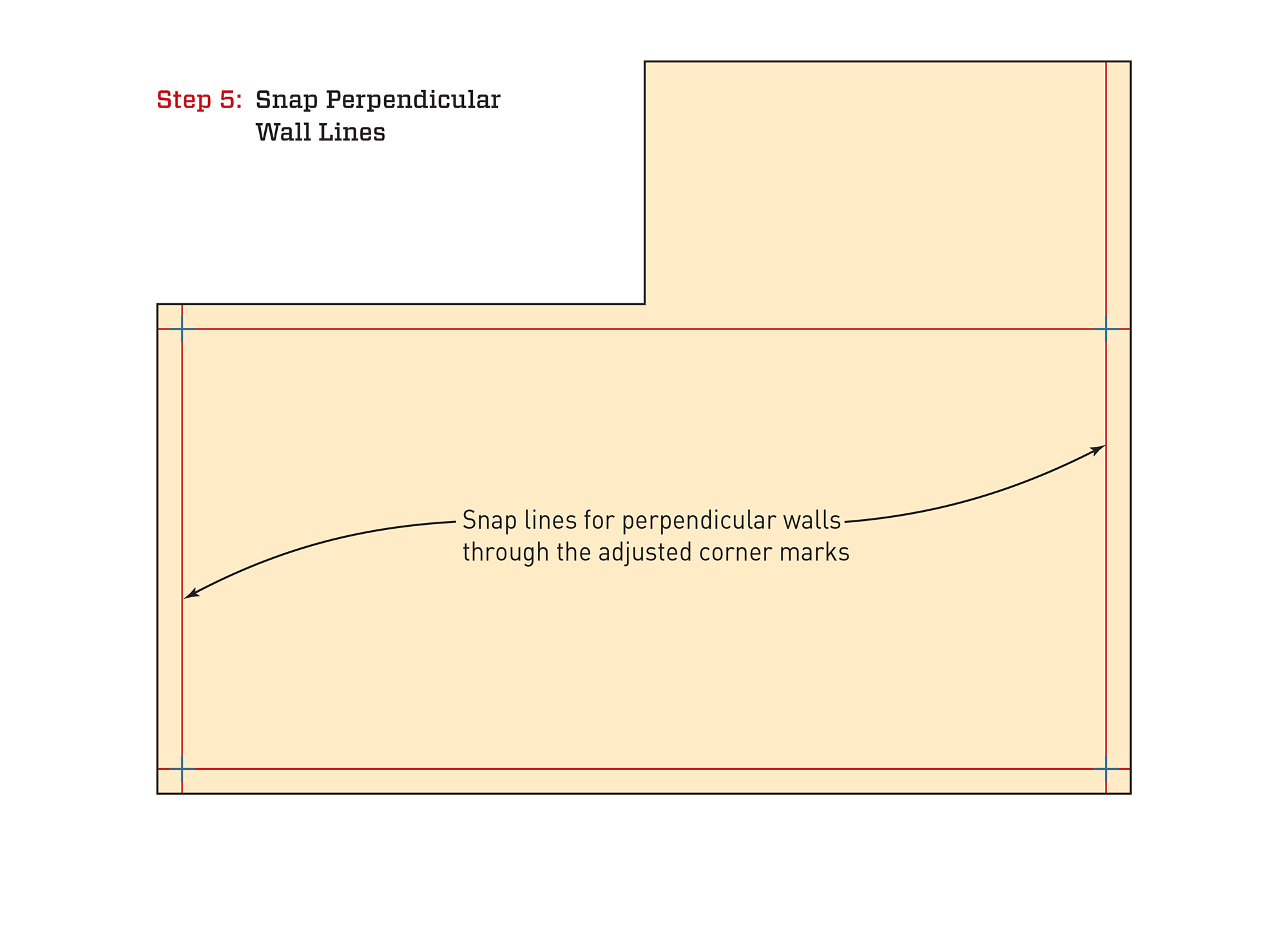 Snapping Layout Lines for Walls