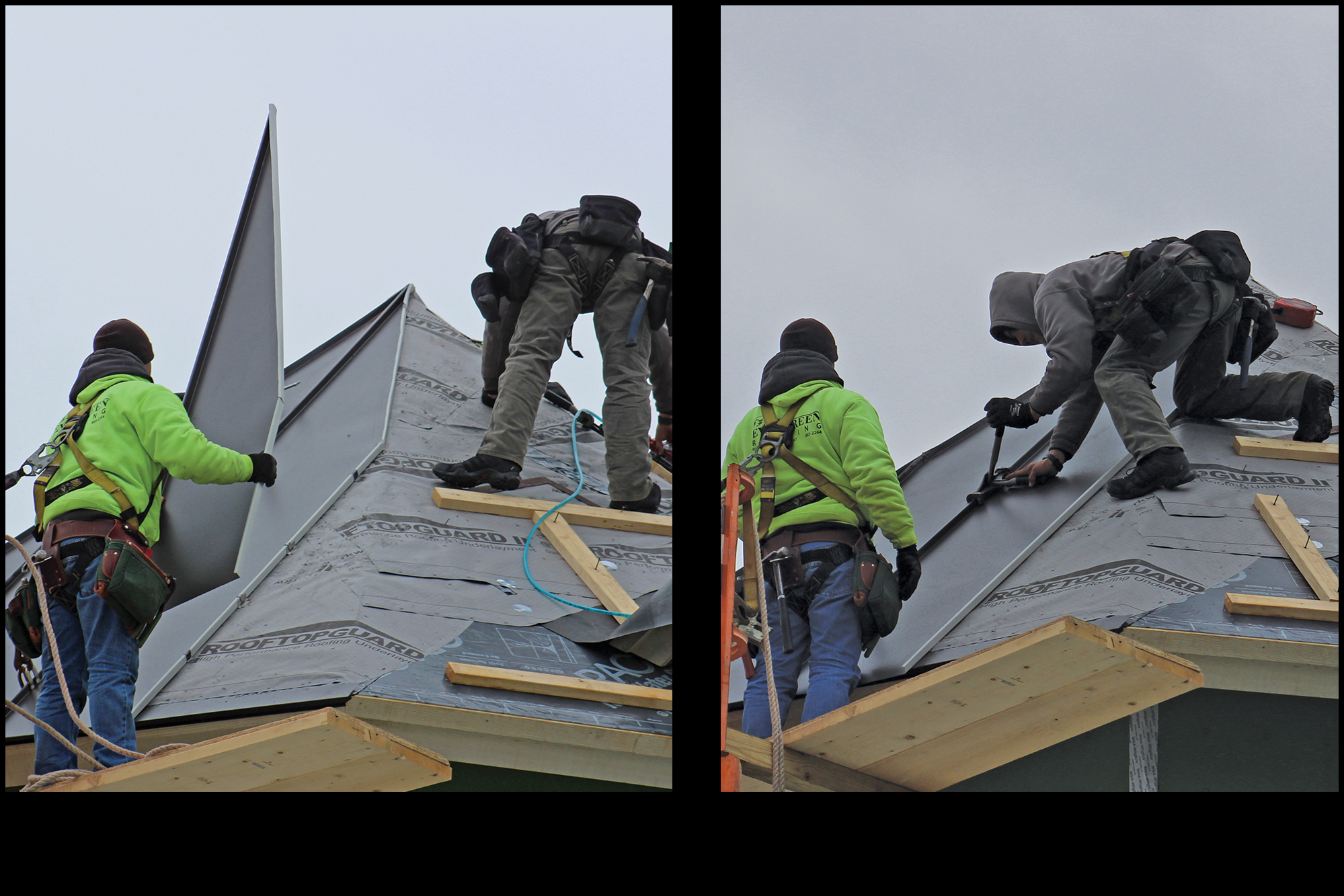 Metal Roofing for a Turret