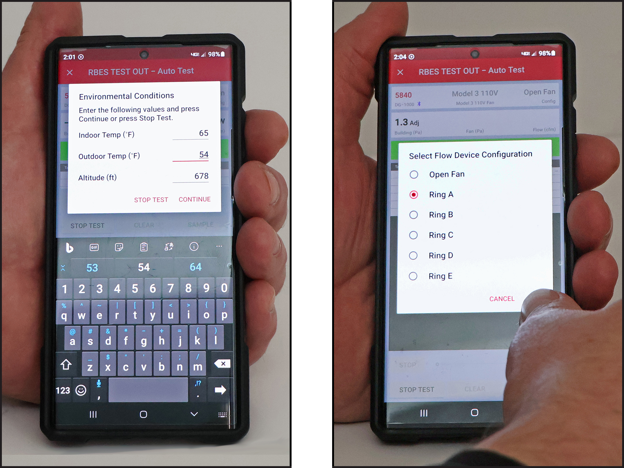 Multi-Point Testing Using TEC Auto Test