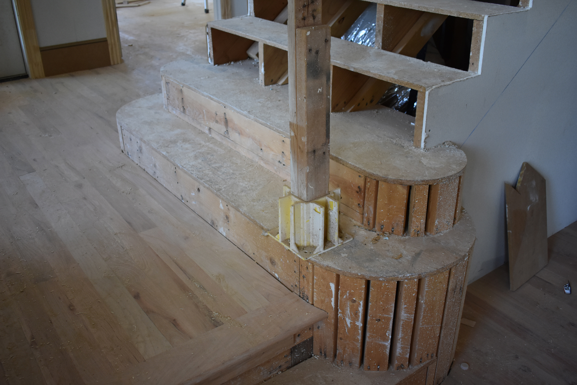 Custom-Built Radiused Starter Steps