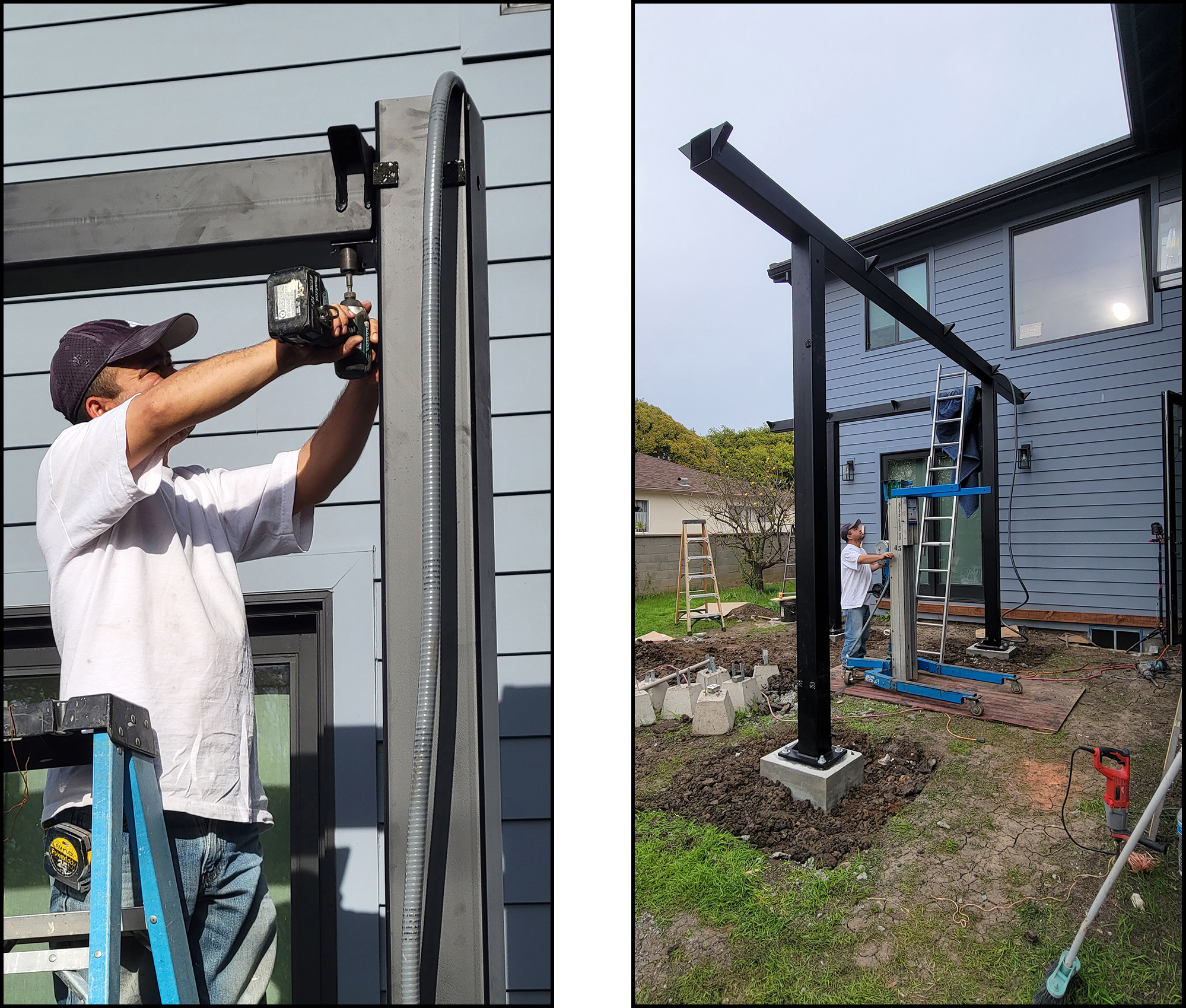 Installing a Steel Pergola