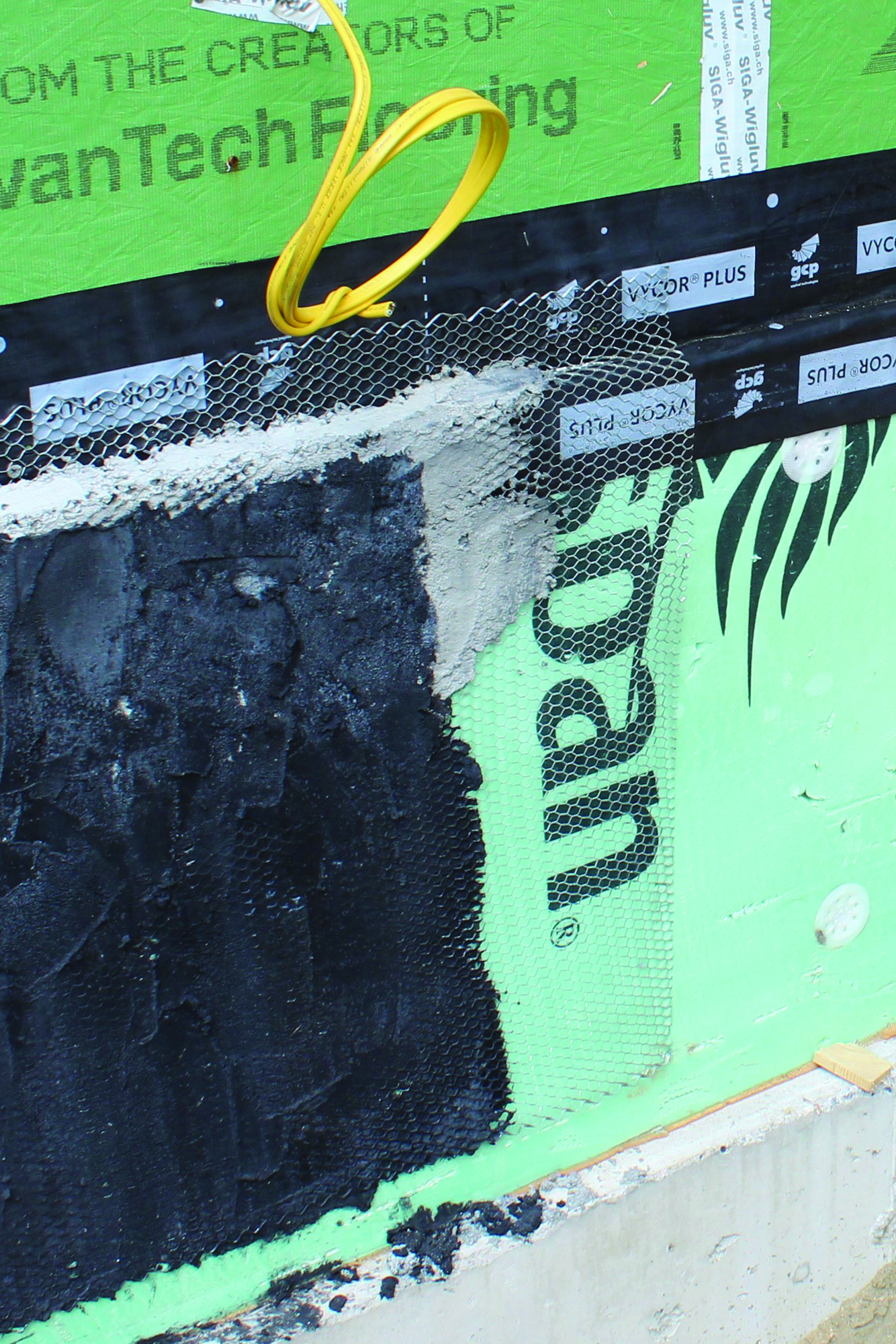 Stone Veneer on a Concrete Foundation
