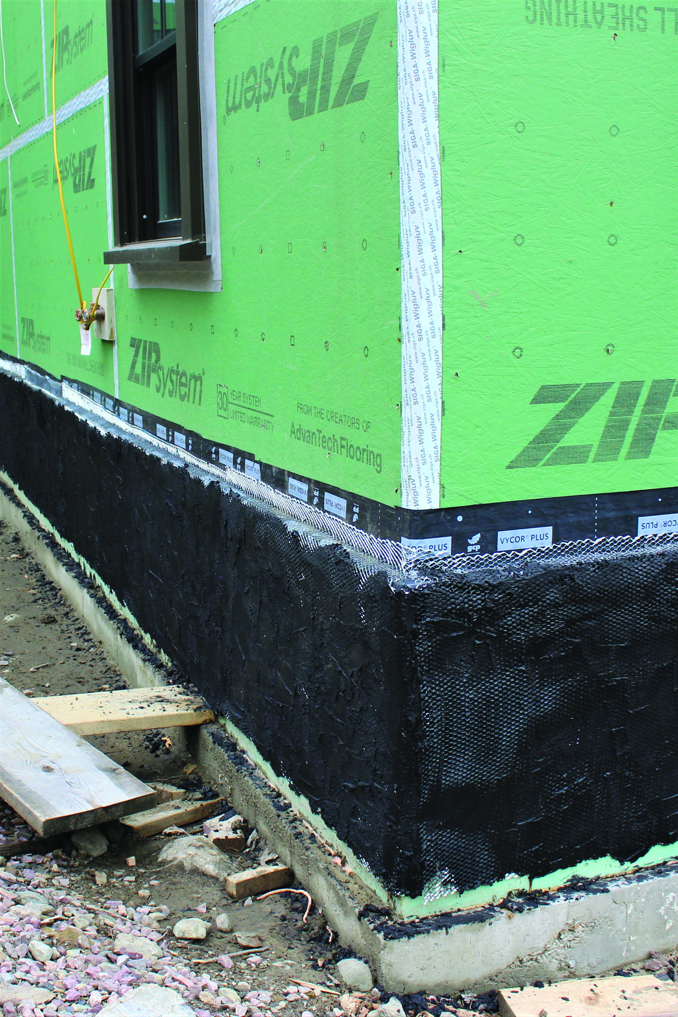 Stone Veneer on a Concrete Foundation