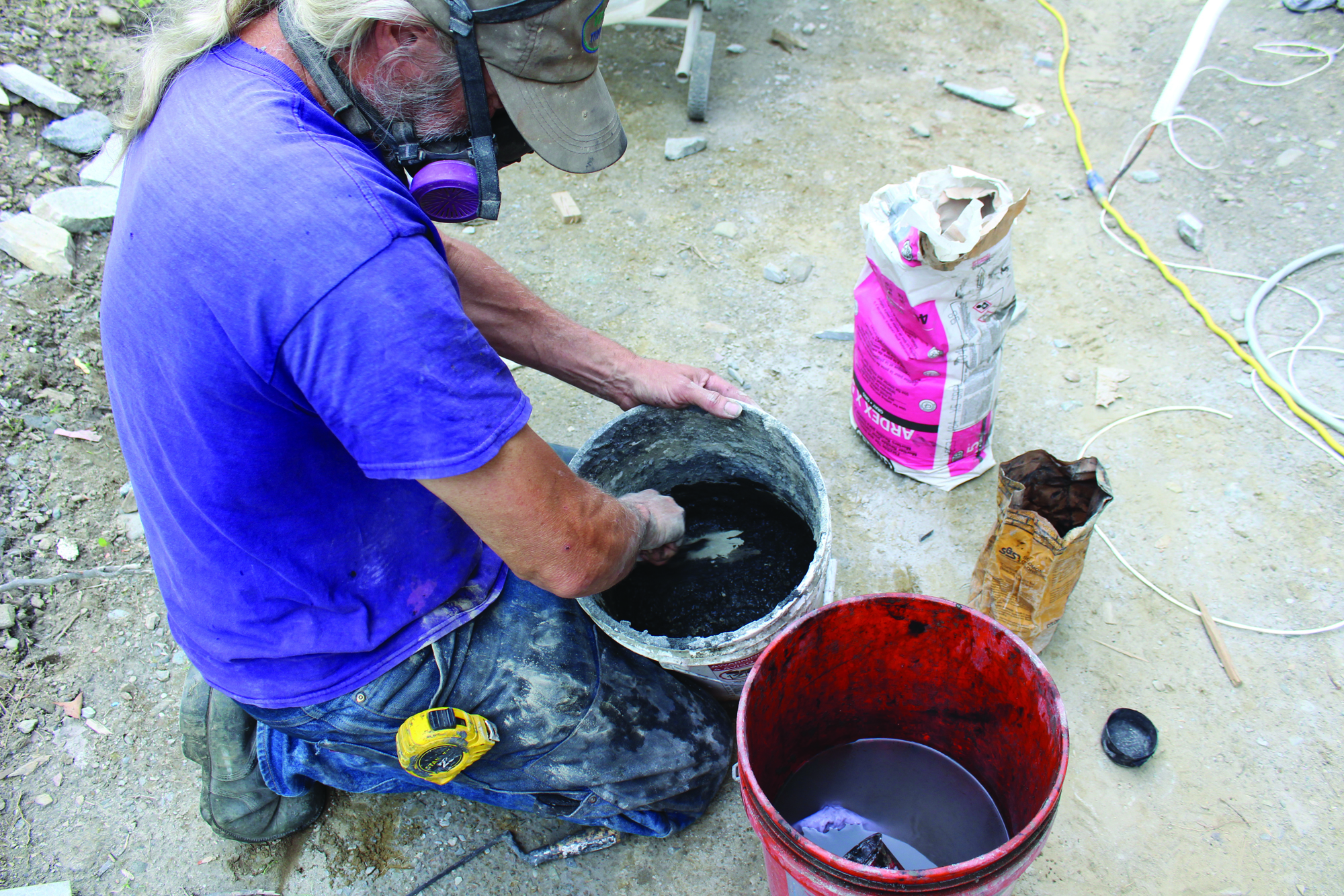 Stone Veneer on a Concrete Foundation