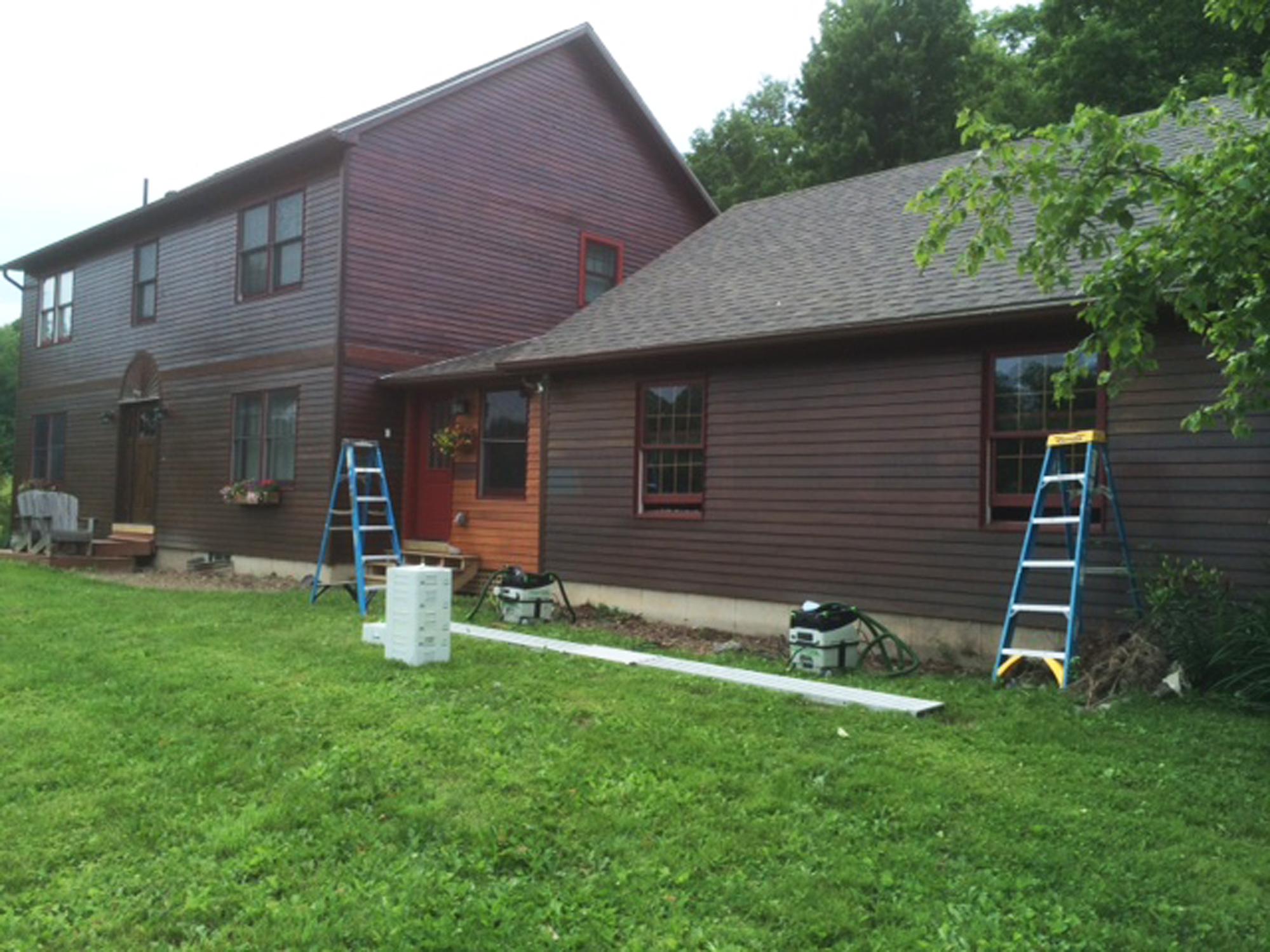 Refinishing a Hail-Damaged Home