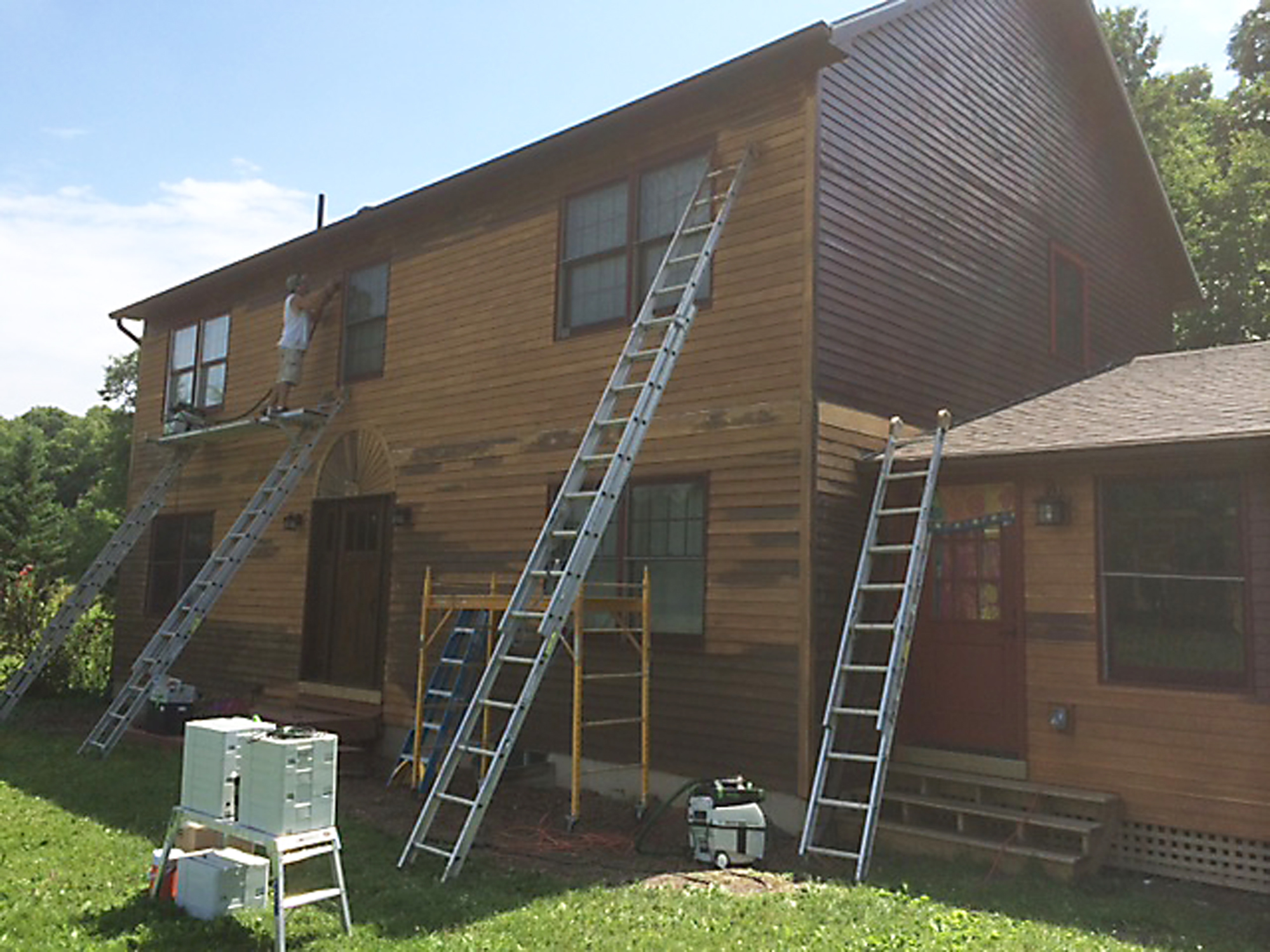 Refinishing a Hail-Damaged Home