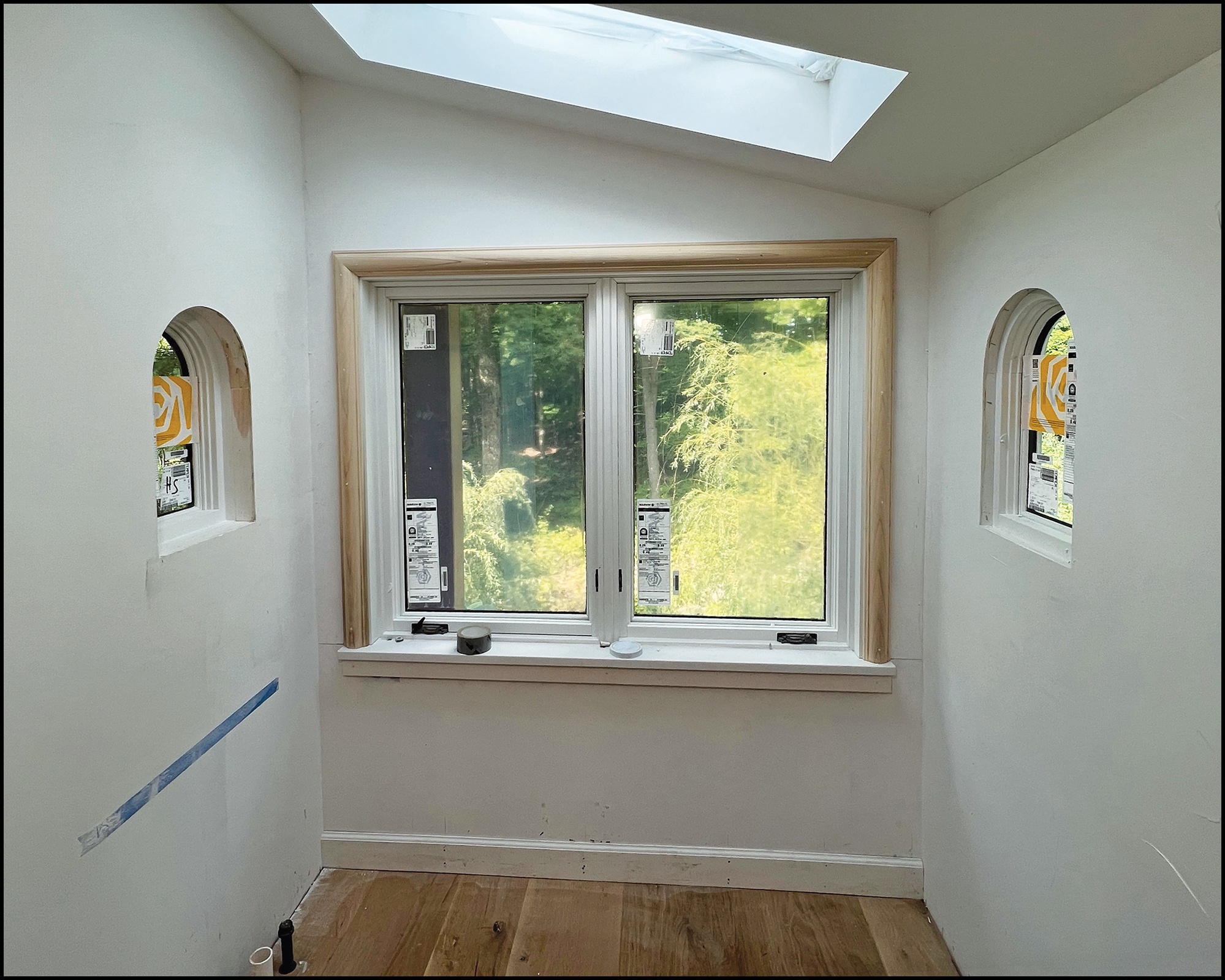Trimless Return for an Arch-Top Window