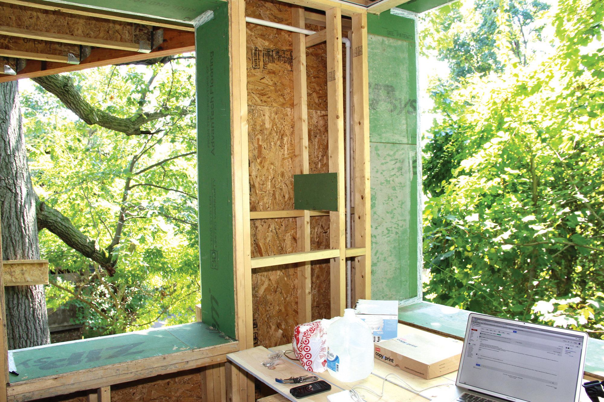 Installing Windows in a Deep Wall