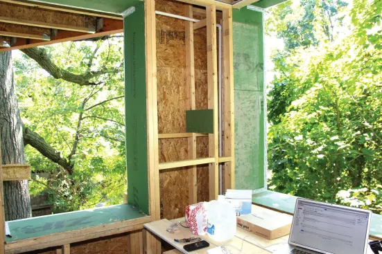 Installing Windows in a Deep Wall