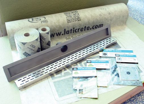Lineup of Linear Shower Drains