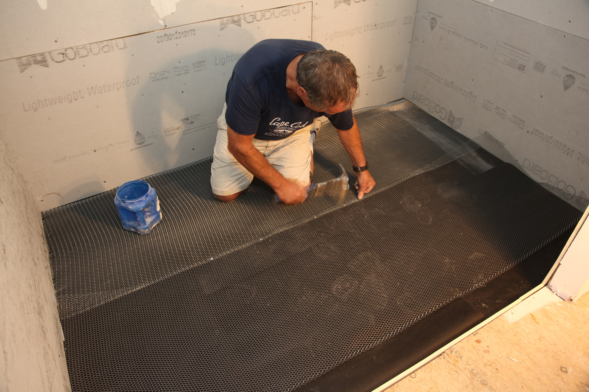 Tiling a Walk-In Shower: Chapter 1 - Making the Mud Base