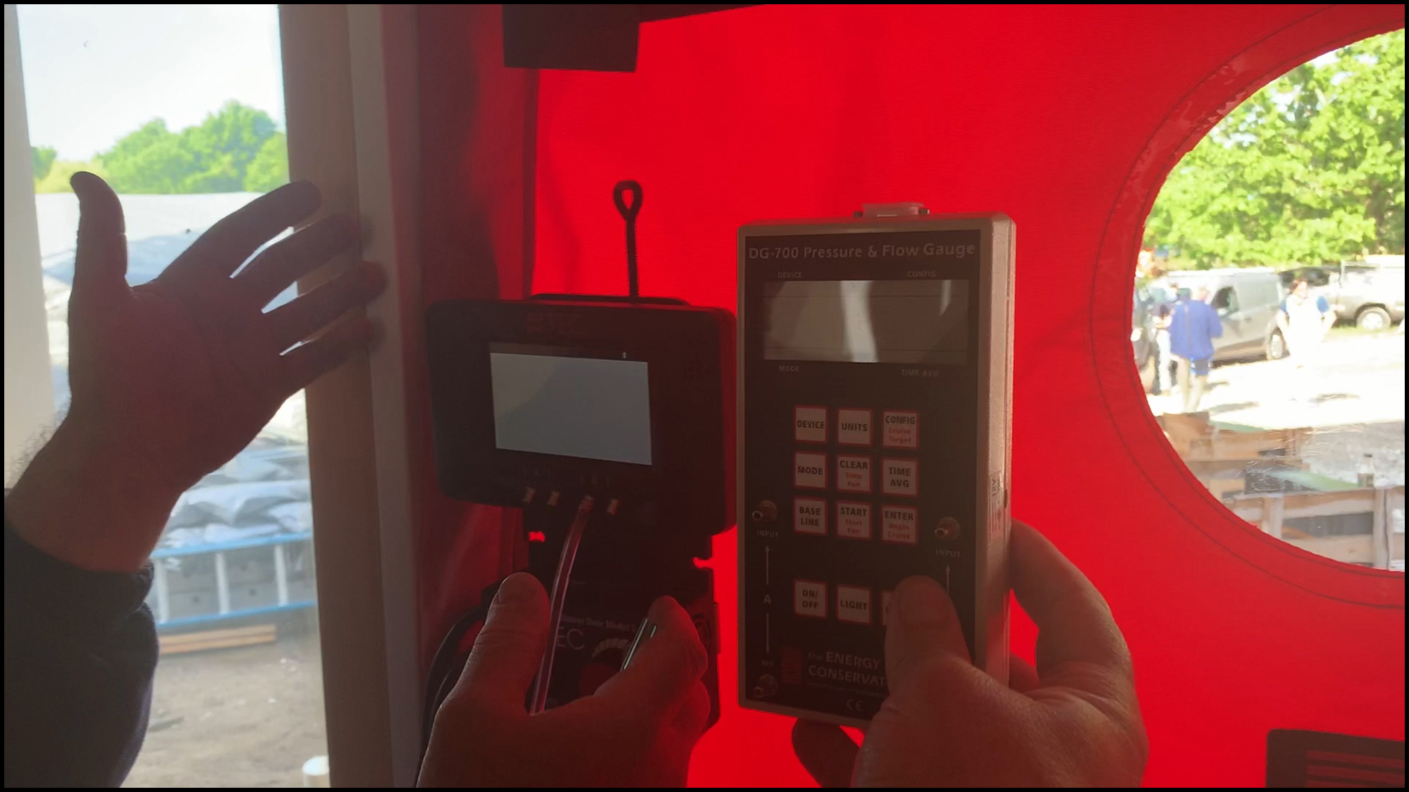 Tracing Air Leaks With a Blower Door