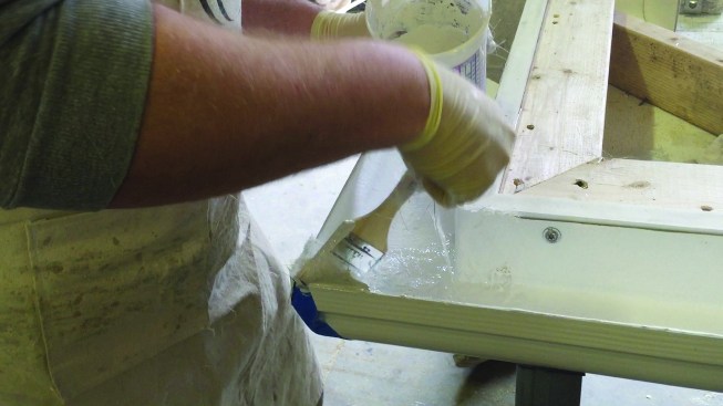 Fiberglass Wood-Replacement Gutters