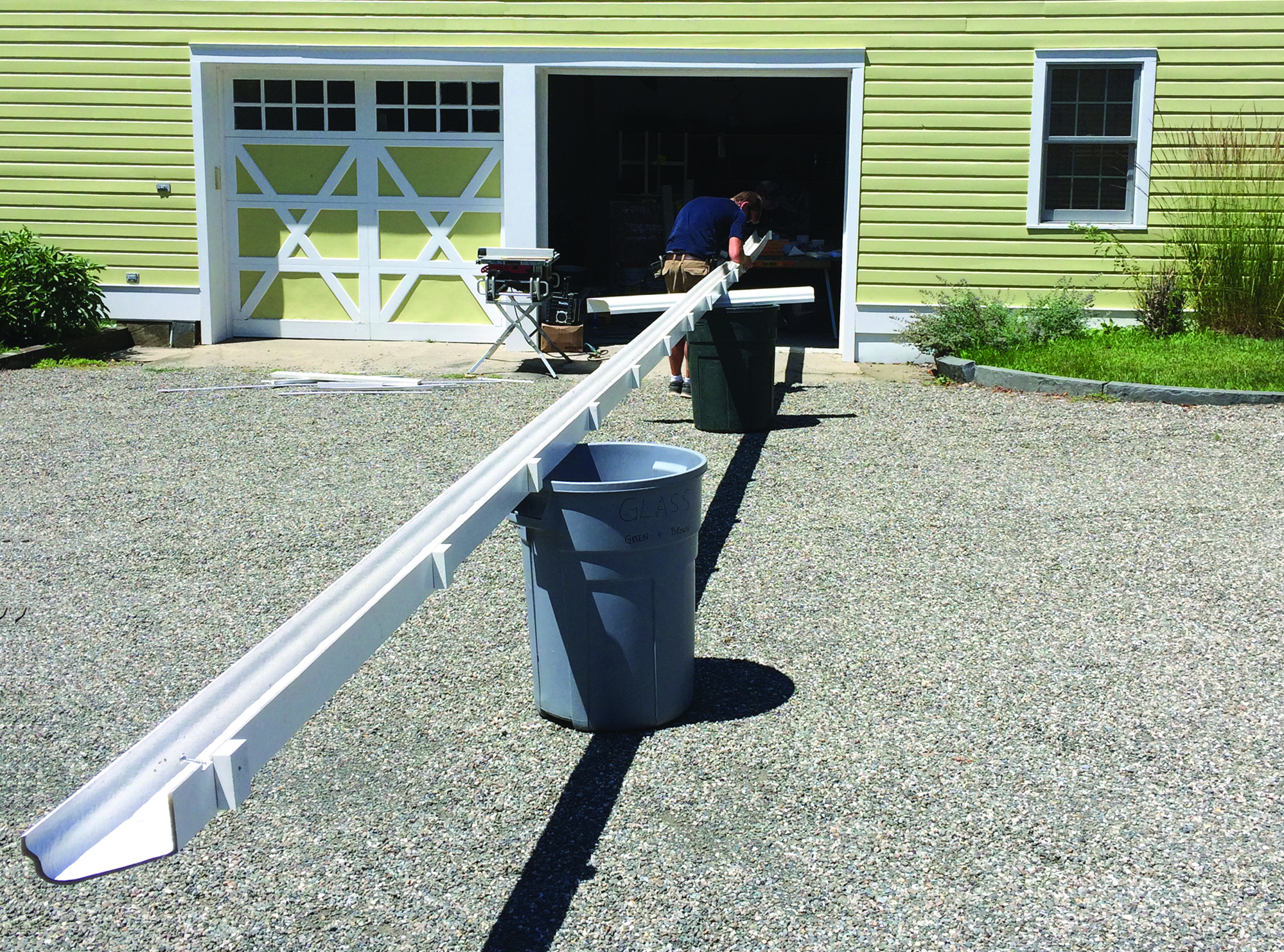 Fiberglass Wood-Replacement Gutters