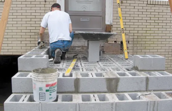 Laying Block Steps