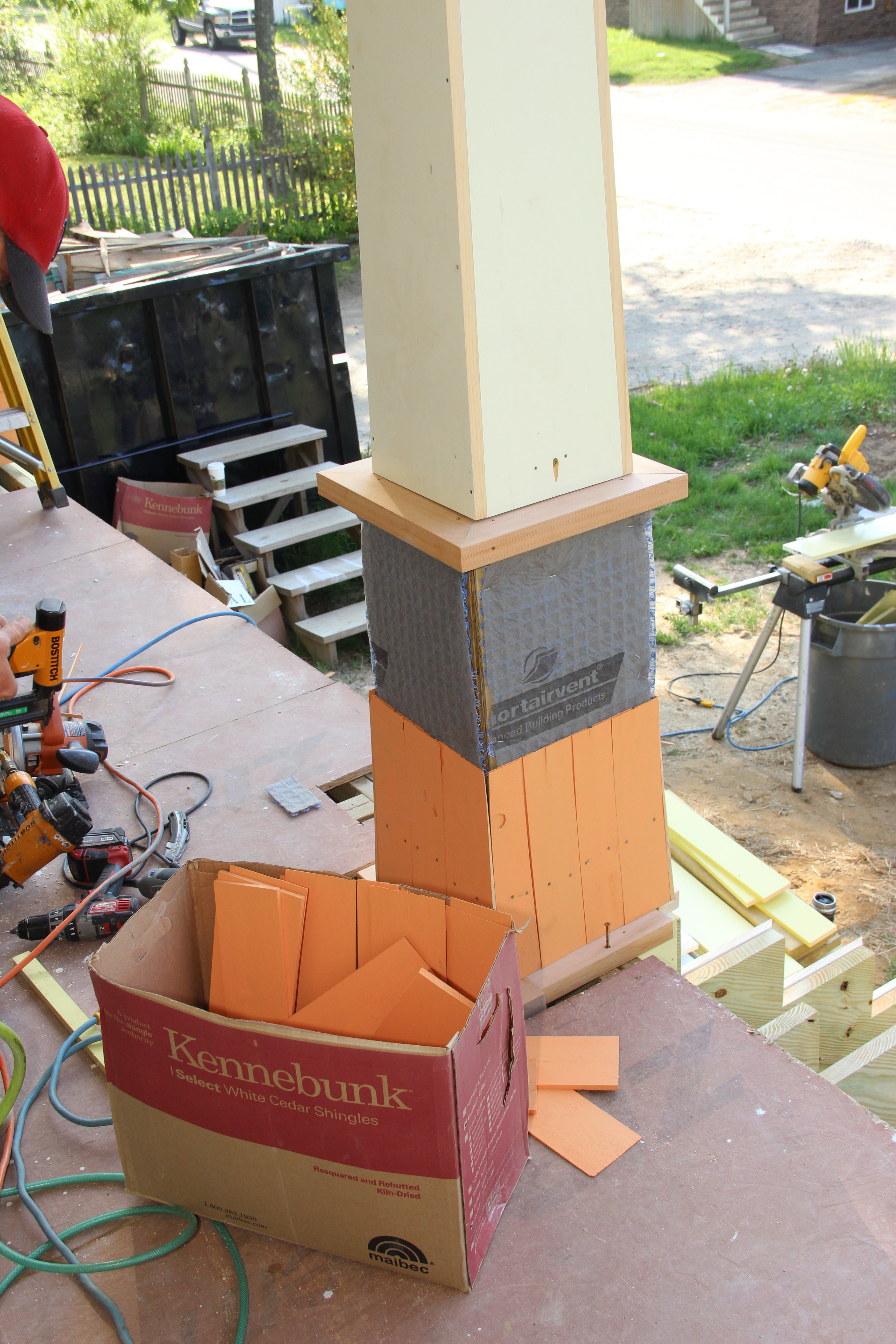 Craftsman Porch Columns for an Island Home