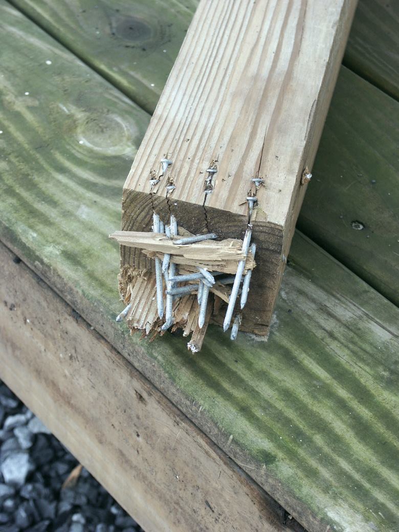 Strong Rail-Post Connections for Wooden Decks