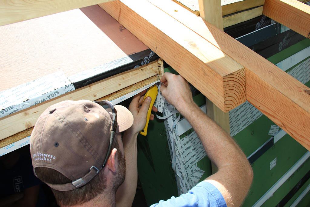Setting Super-Windows in a Double Stud Wall