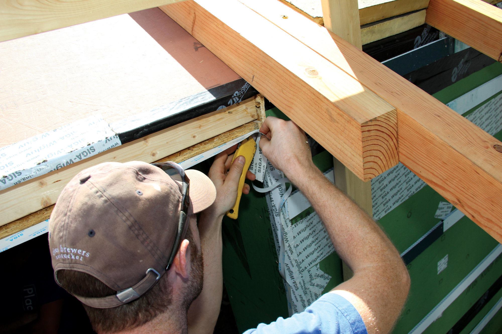 Installing Windows in a Deep Wall