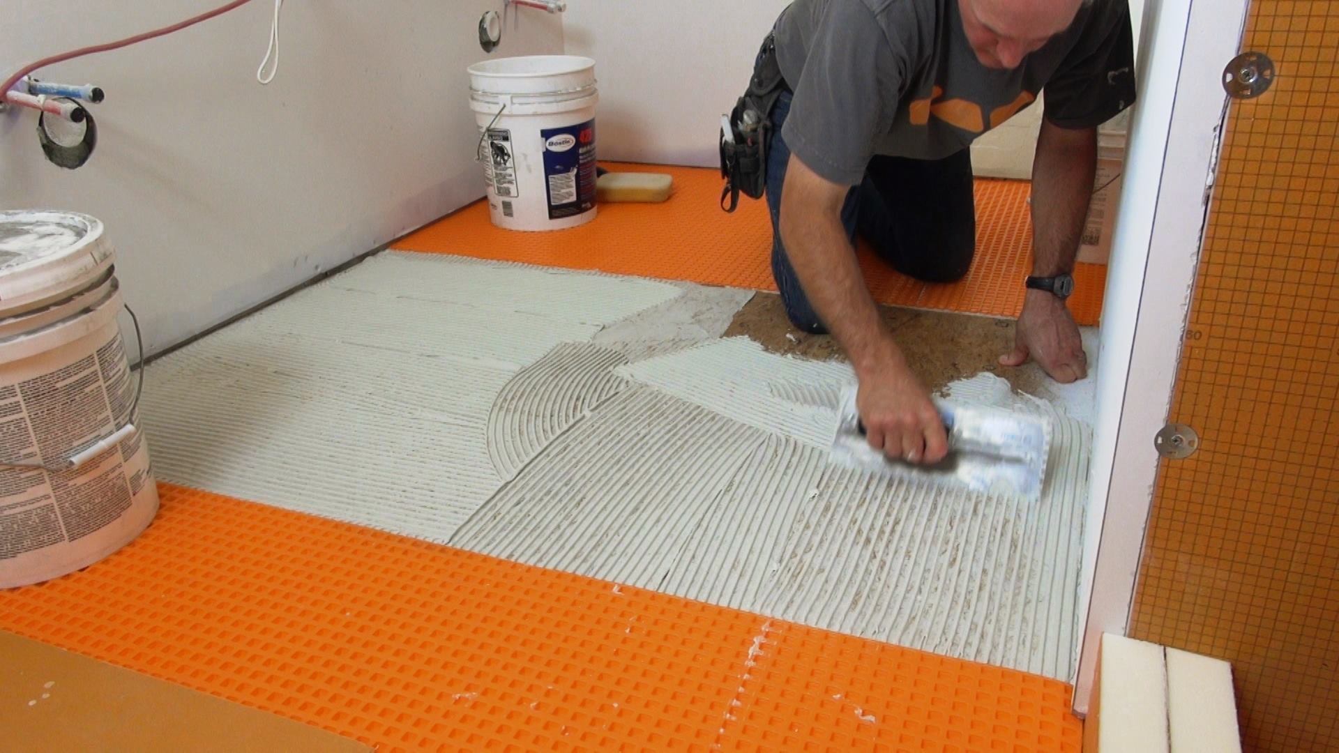 Prepping a Bathroom Floor for Tile