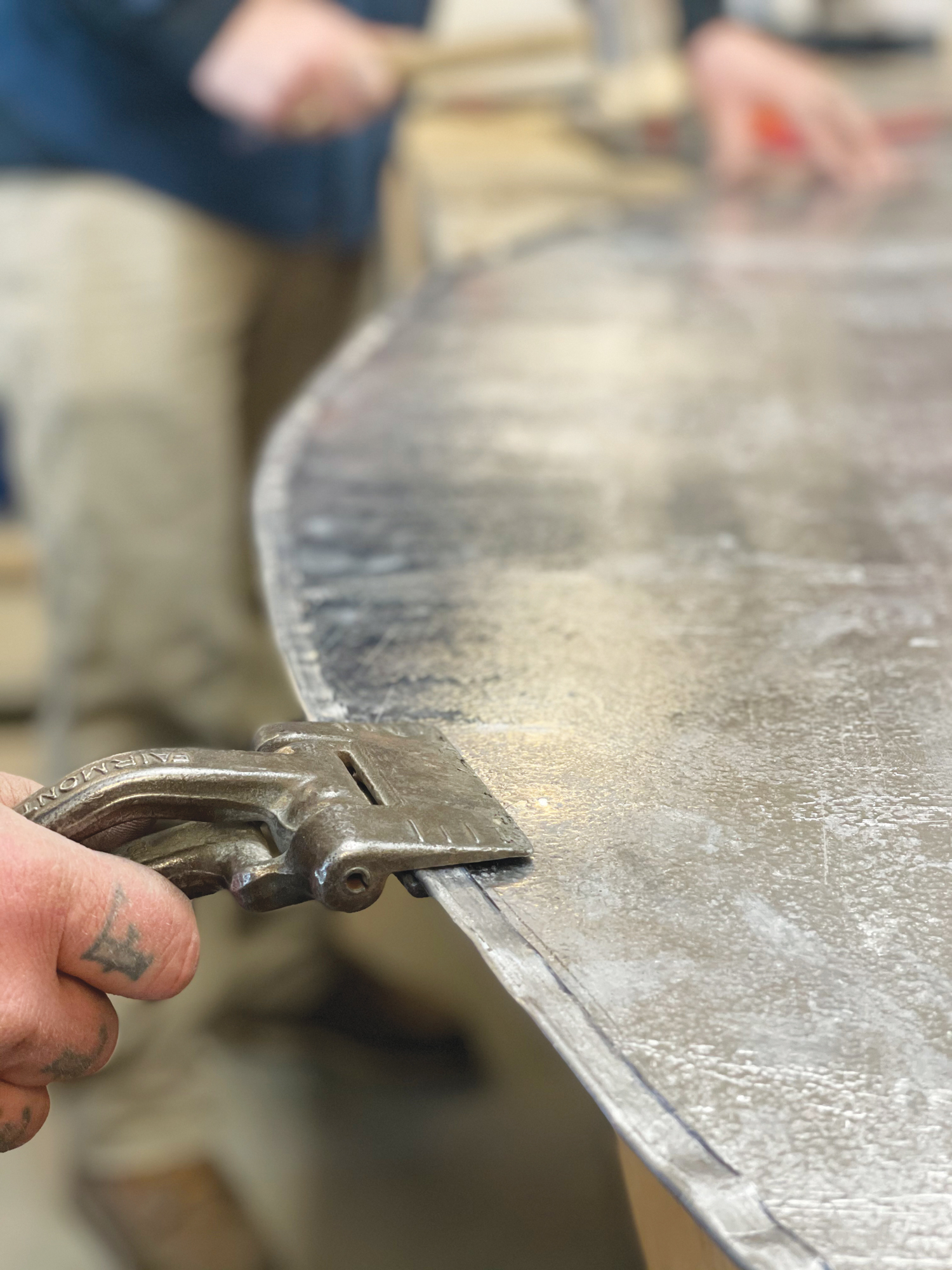 A Concave Metal Roof