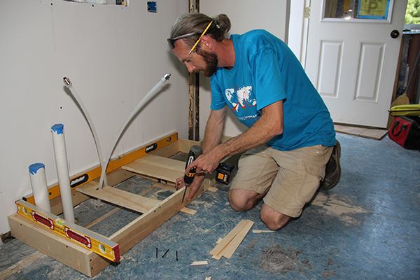 Installing Custom Cabinets on Toe-Kick Bases
