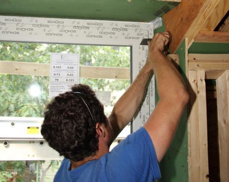 Setting Super-Windows in a Double Stud Wall