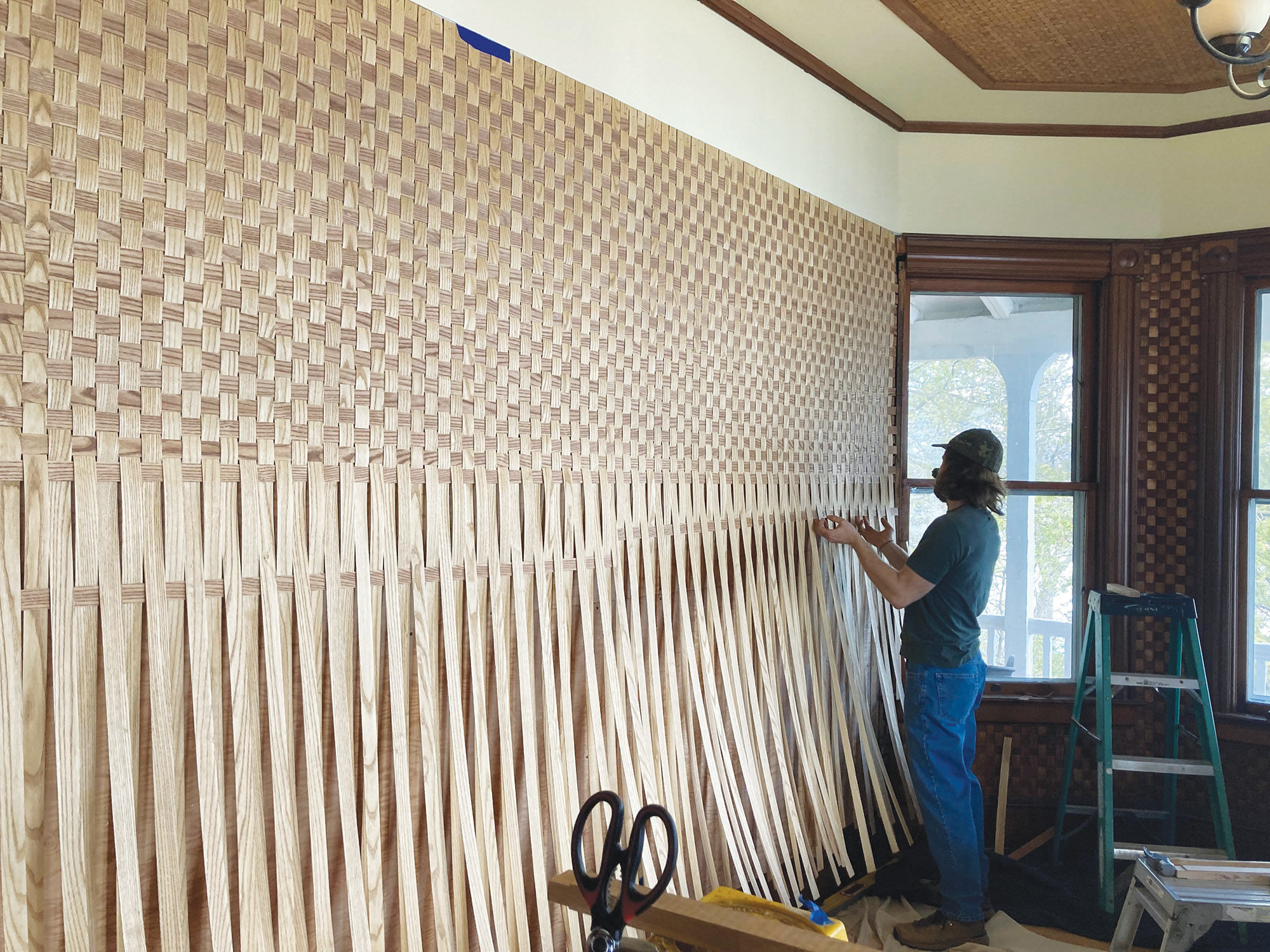 Basket Weaving a Wall